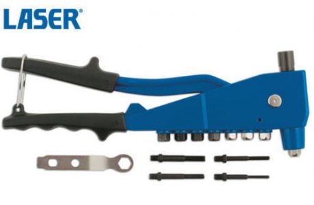 LASER Hand Pop Riveter/RivetJetTool + Threaded Nut/Rivnut Insert Tool ...